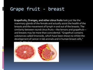 Fruit shape like health benifits a presentation by Allah Dad Khan | PPTX