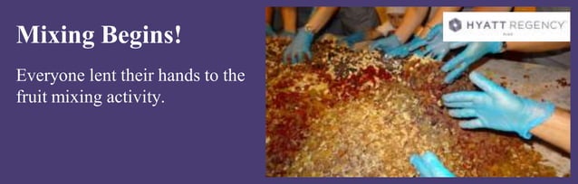 Fruit Mixing At Hyatt Regency Pune | PPTX