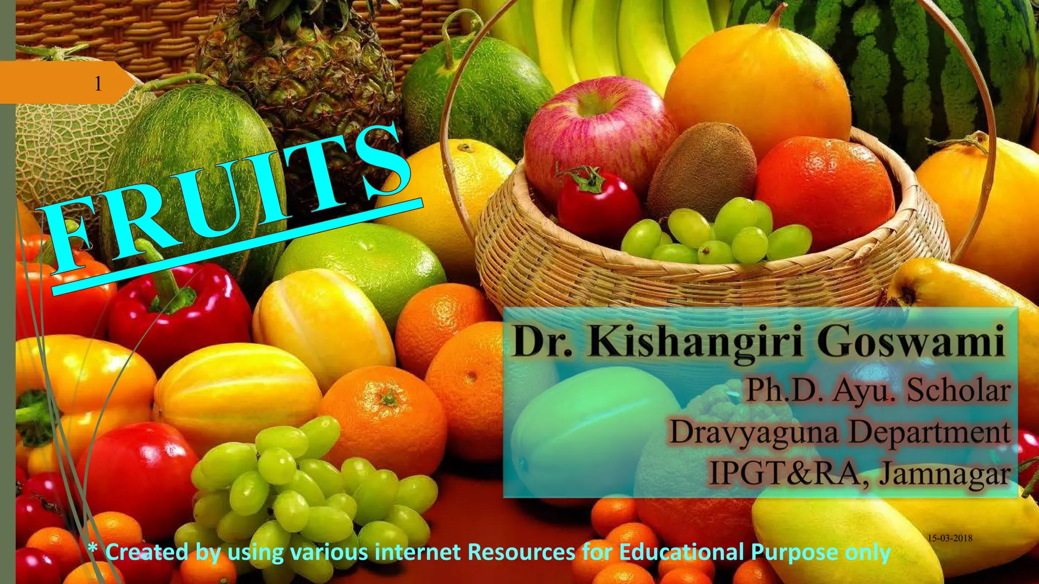 Fruit morphology and botanical classification | PDF