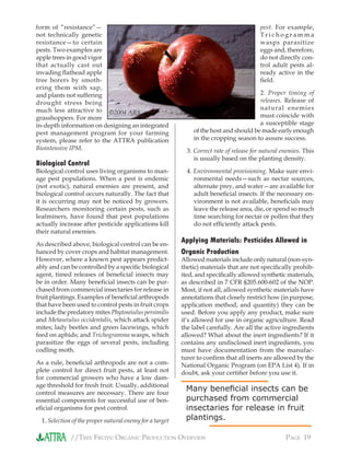 Tree Fruits: Organic Production Overview | PDF