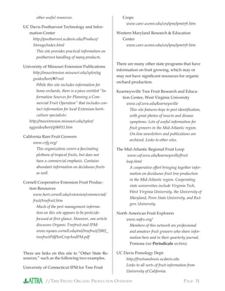 Tree Fruits: Organic Production Overview | PDF