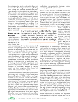 Tree Fruits: Organic Production Overview | PDF