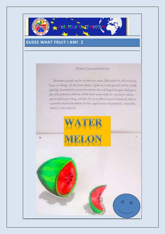 Fruit pictionary of European Fruit Museum (Multilateral Comenius ...