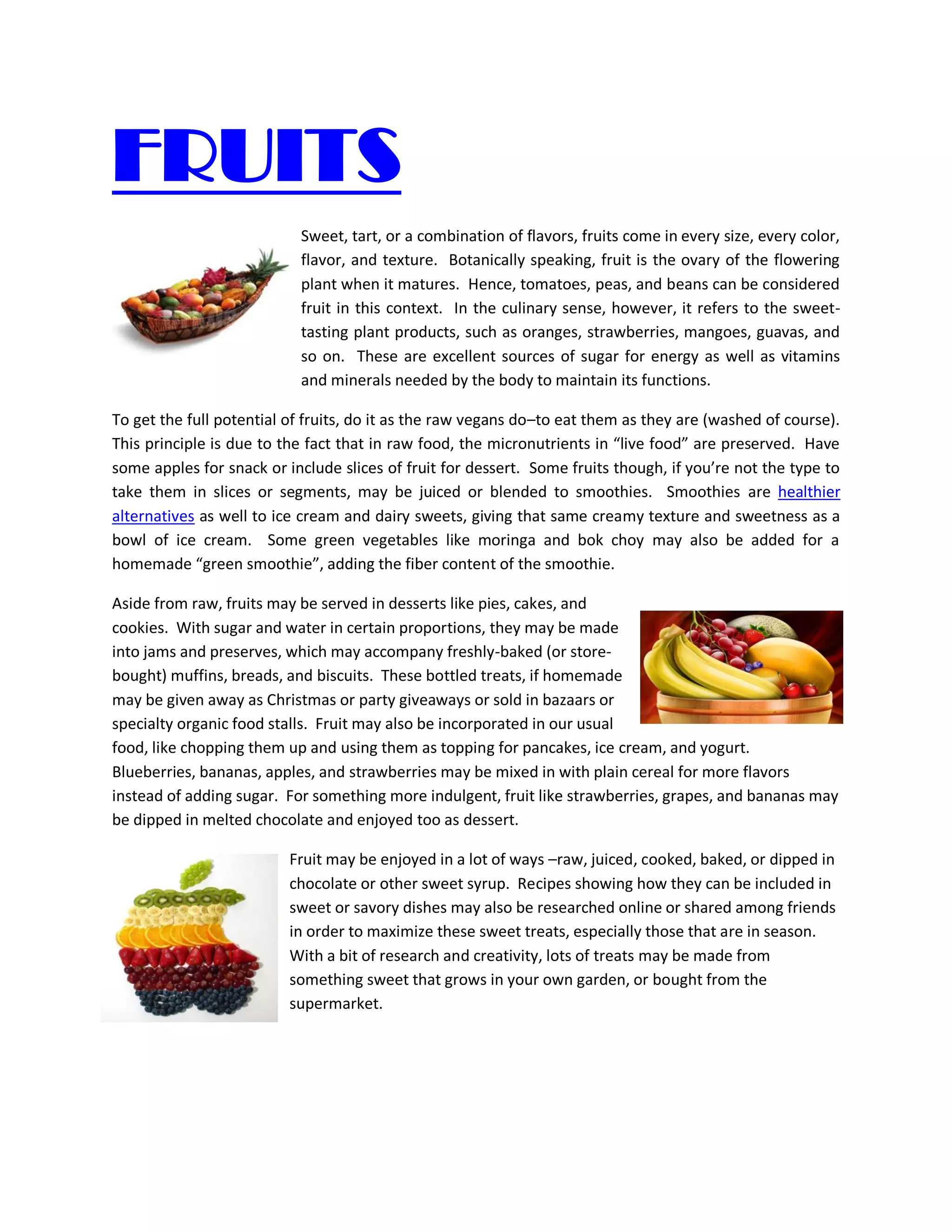 Fruits | PDF | Free Download