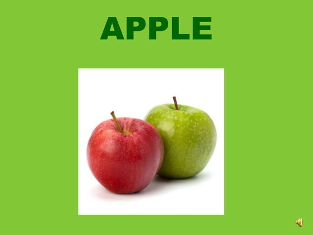 Digital text for an ESL classroom (Fruits) | PPSX