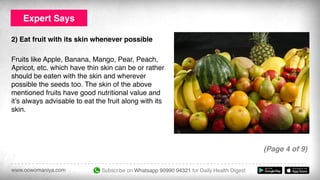 Eat Fruits The Right Way! | PDF
