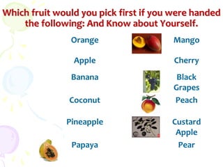 Fruits and-personalities | PPSX