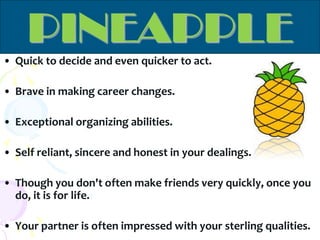 Fruits and-personalities | PPSX