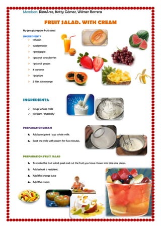 Fruit salad | DOCX