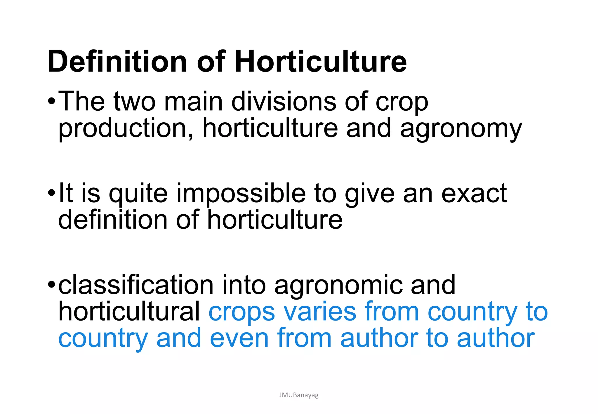 Fruits and Plantation Crops with Horticultural Classification | PDF