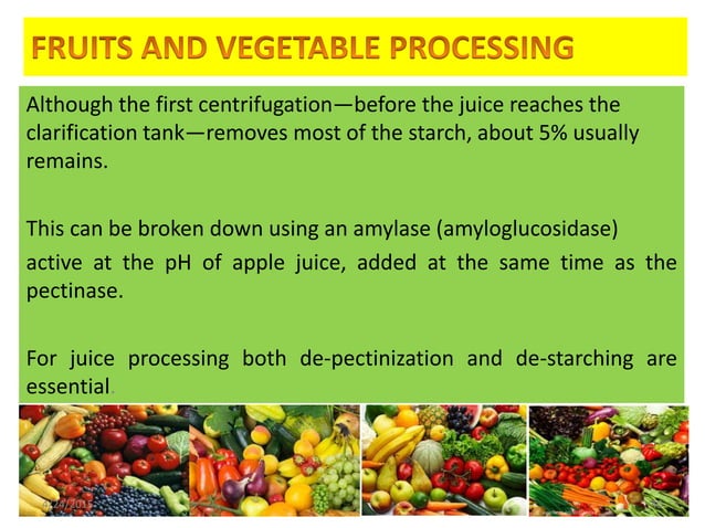 Fruits and vegetable processing 1 | PPTX
