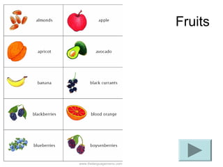 Fruits and vegetables | PPT