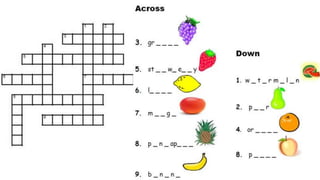 Fruits and vegetables | PPTX