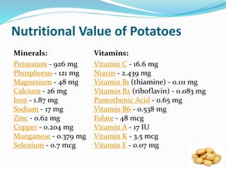 Fruits and vegetables - Health Benefits and Nutritional Value | PPTX