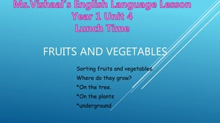Fruits and vegetables | PPT