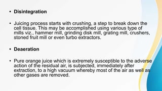 Fruits and vegetables juice processing .pptx