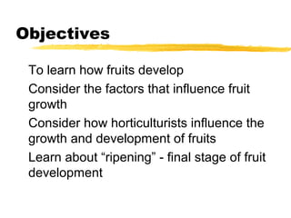 Fruits Development | PPT