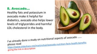 Fruits for diabetes control - health information | PPTX