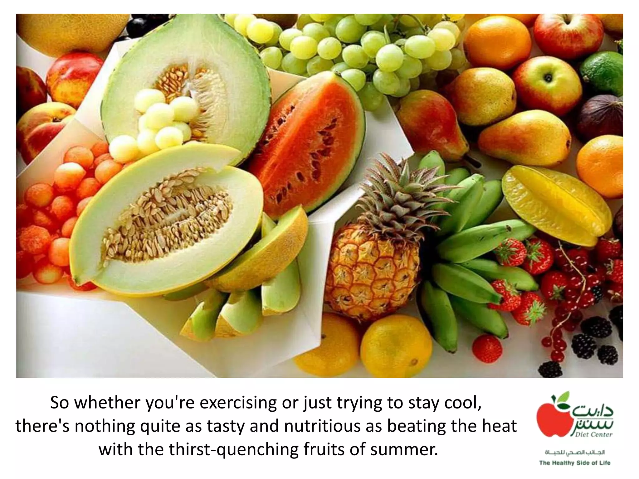 Fruits for rehydration | PPT