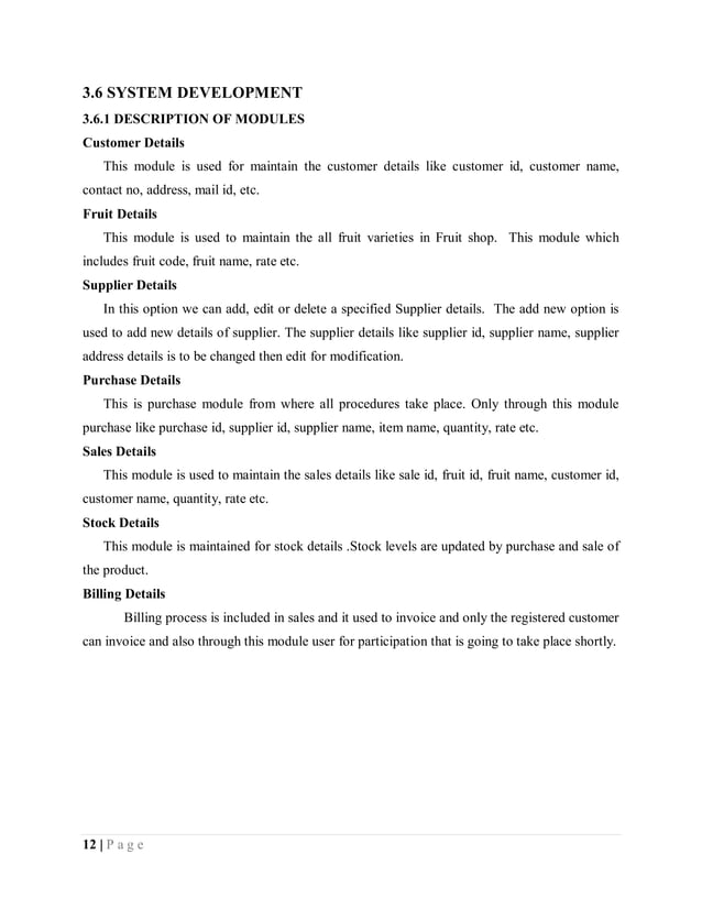 Fruit shop management system project report.pdf | Operating Systems | Computer Software and ...