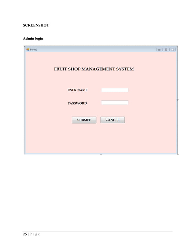 Fruit shop management system project report.pdf | Operating Systems | Computer Software and ...