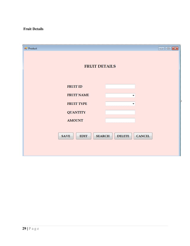 Fruit shop management system project report.pdf | Operating Systems | Computer Software and ...