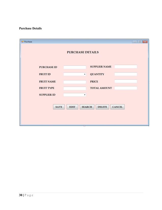Fruit shop management system project report.pdf | Operating Systems | Computer Software and ...