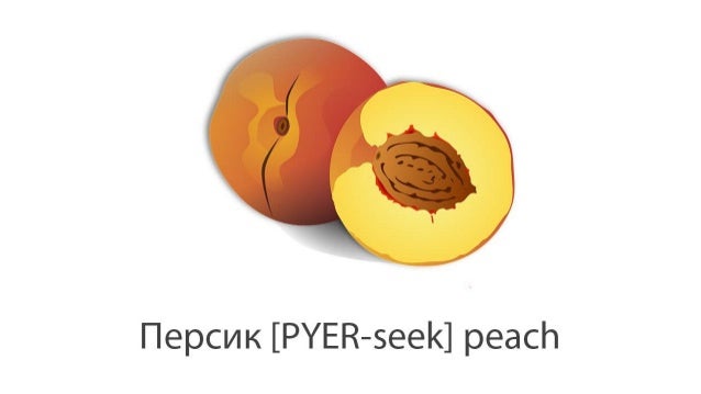 The Names of the Fruits in Russian