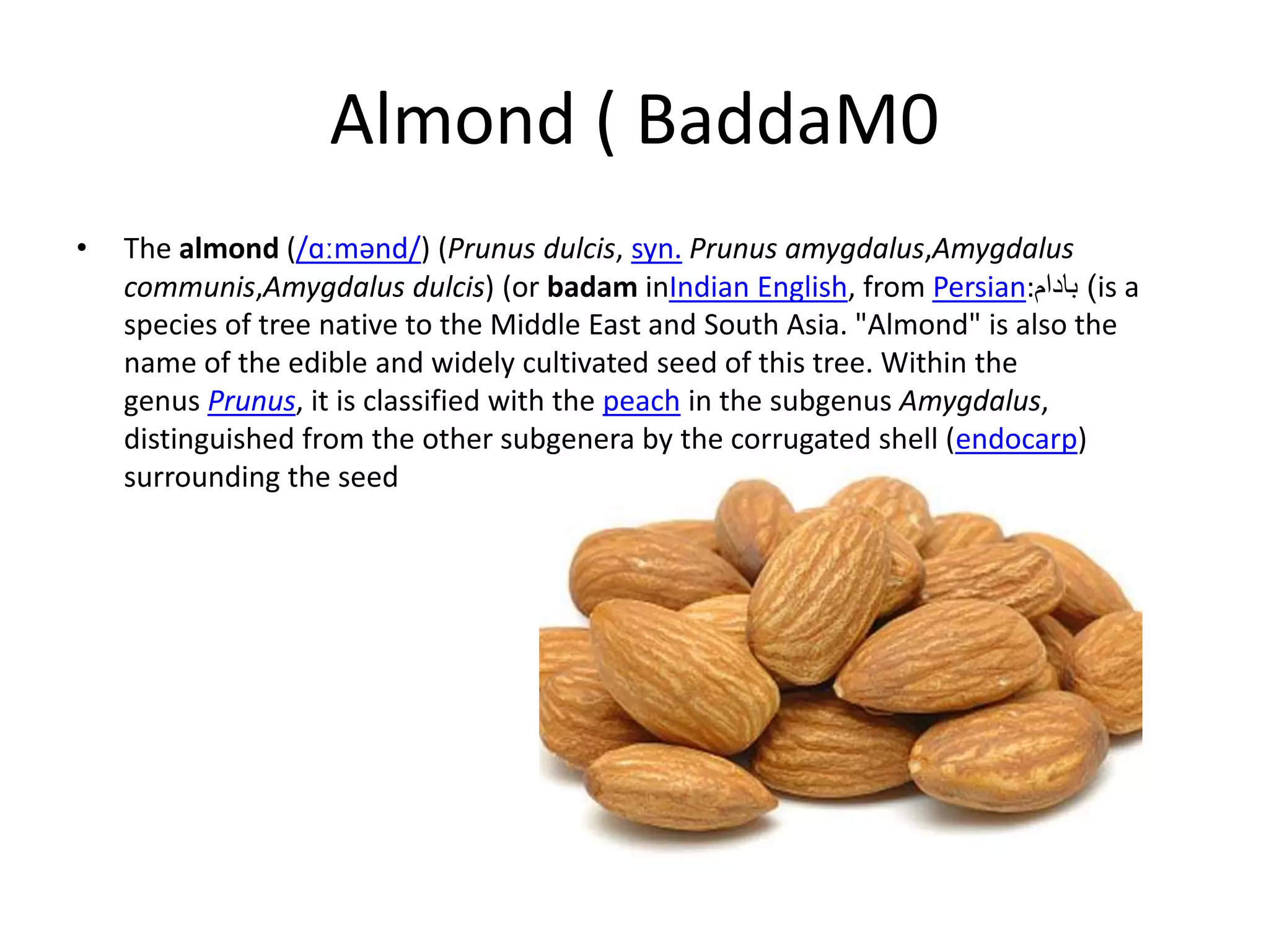 List Of Pakistani Fruit a study by Allah Dad Khan | PPTX