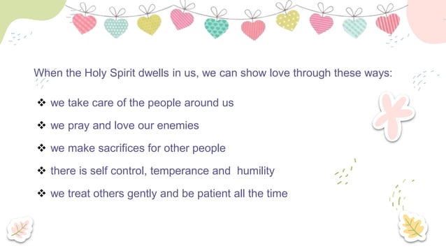Fruits of The Holy Spirit, Love, Peace, Faithfulness | PPT