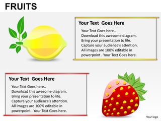 Fruits powerpoint presentation templates | PPTX