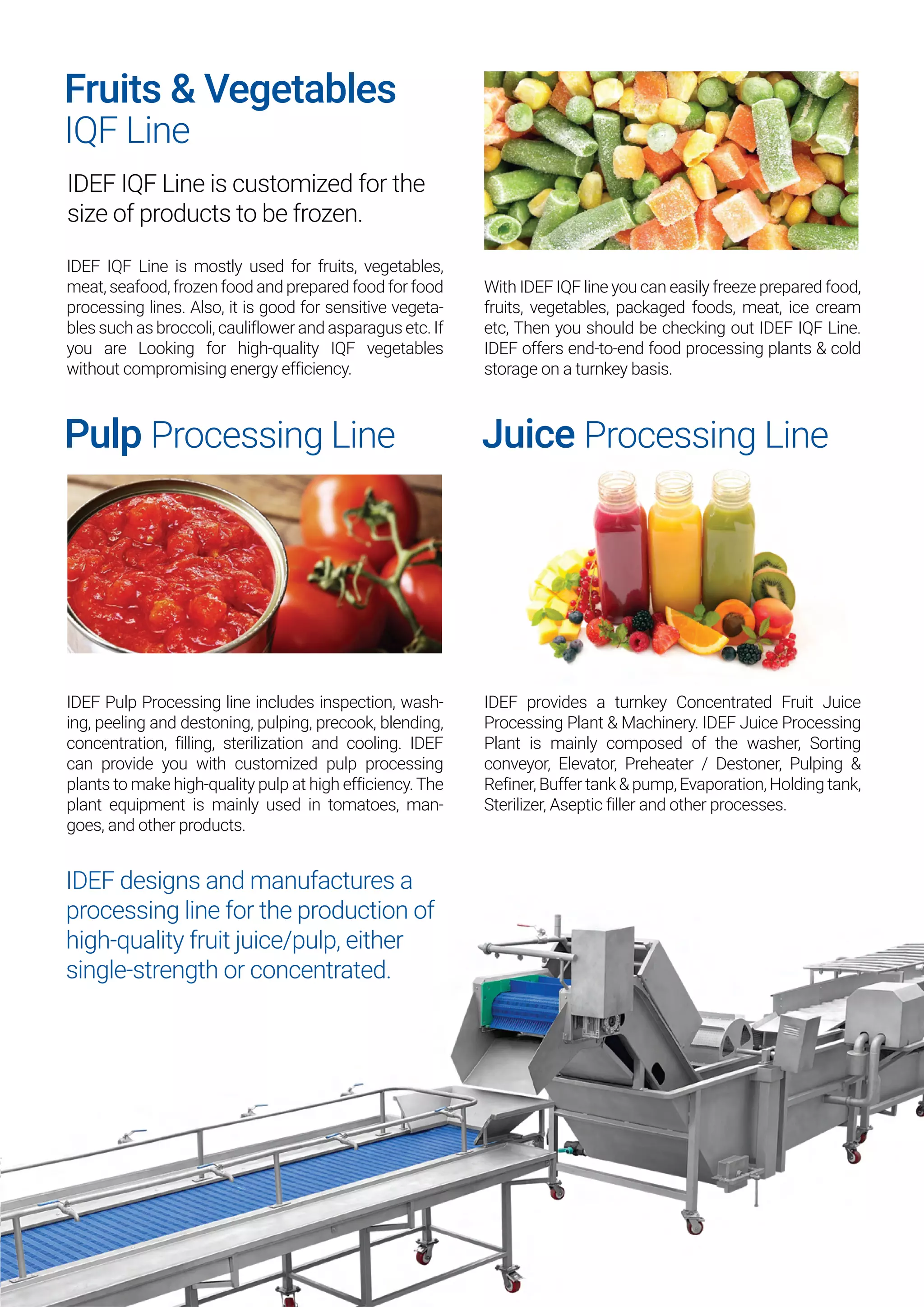 Fruits & Vegetables Processing Line | PDF