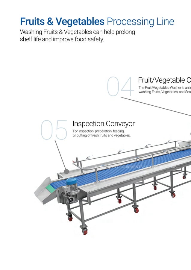 Fruits & Vegetables Processing Line | PDF