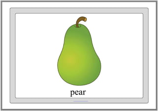 fruits vocabulary esl printable flashcards with words for kids.pptx