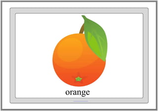 fruits vocabulary esl printable flashcards with words for kids.pptx
