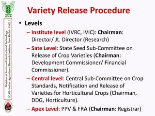 Fruit variety registration and variety release procedures | PDF