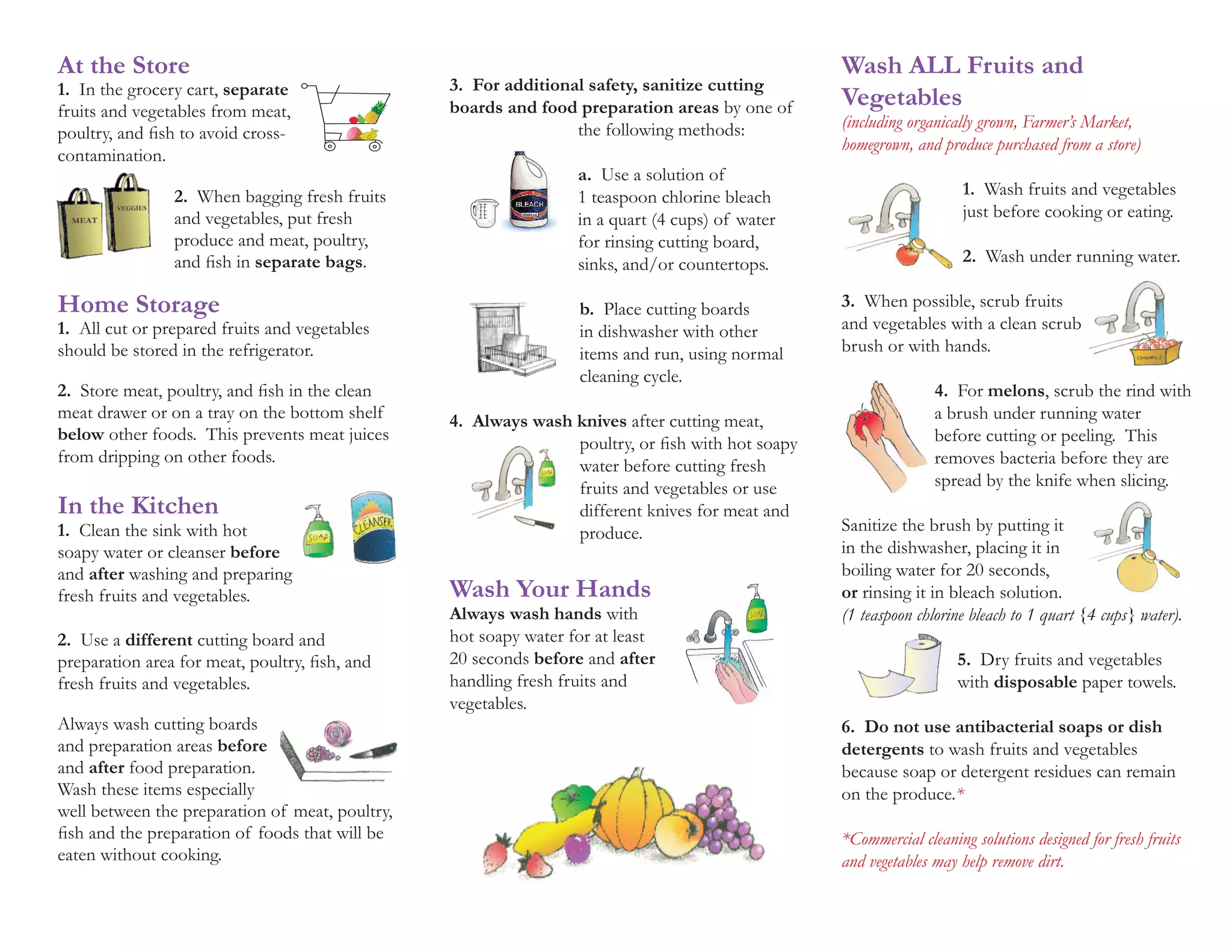Fruit & vegetables cleaner brochure | PDF
