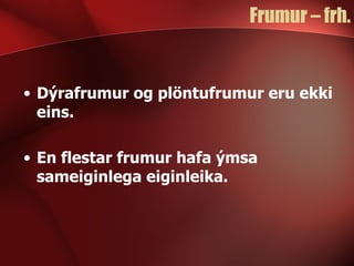 Frumur | PPT