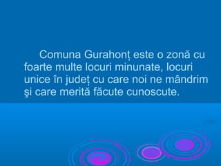 Frumusetile comunei gurahont | PPT