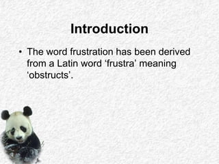 Frustration | PPTX | Medical Health