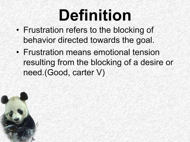 Frustration | PPTX | Medical Health