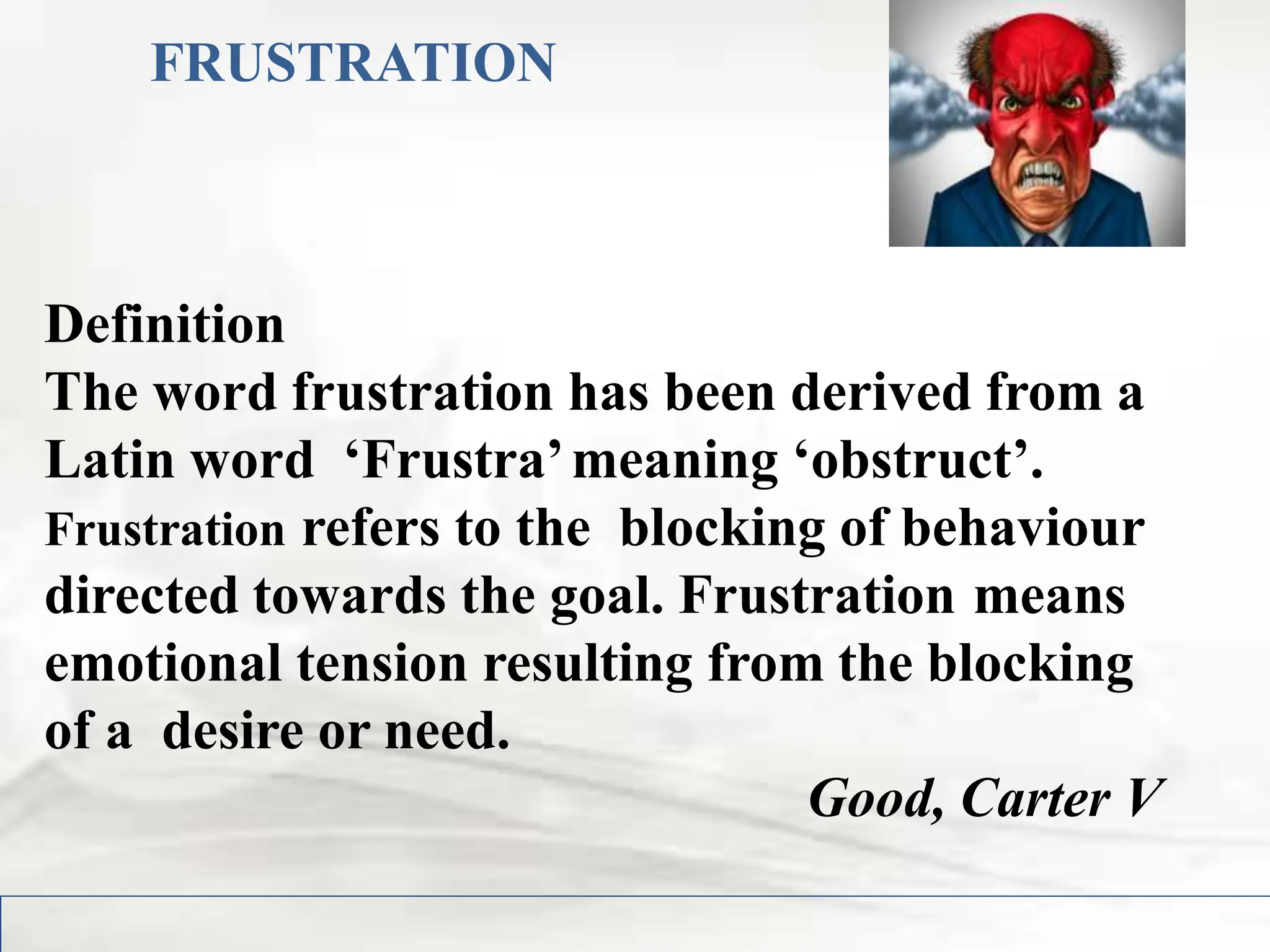 frustration.pptx B.sc nursing 2nd yera nursing | PPTX