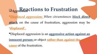 FRUSTRATION.psychology pptx for gnm students | PPTX