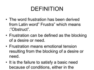 Frustration ppt | PPT