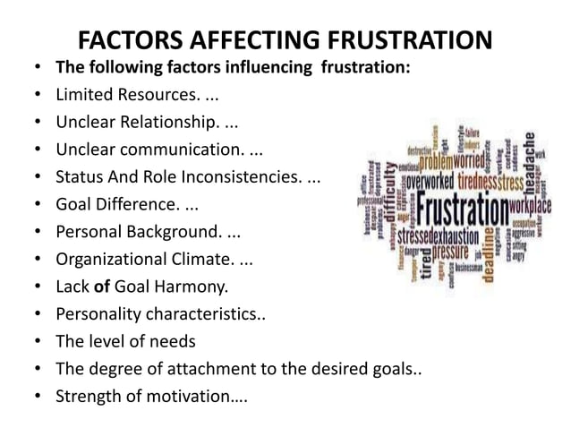 Frustration 2nd year students | PPT