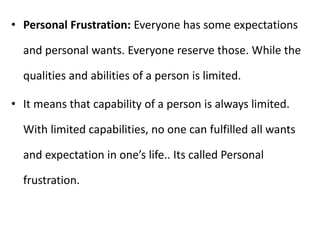 Frustration 2nd year students | PPTX