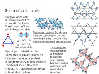 Frustration and Low Dimenionality | PDF