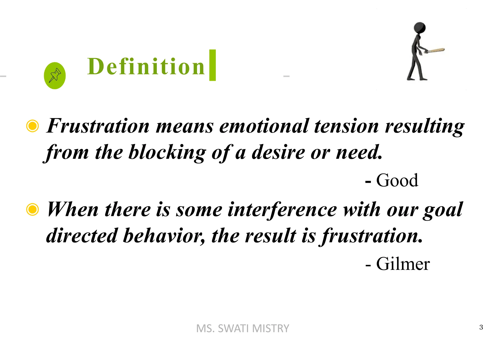 Frustration & conflict - types of conflict and measurements to overcome ...
