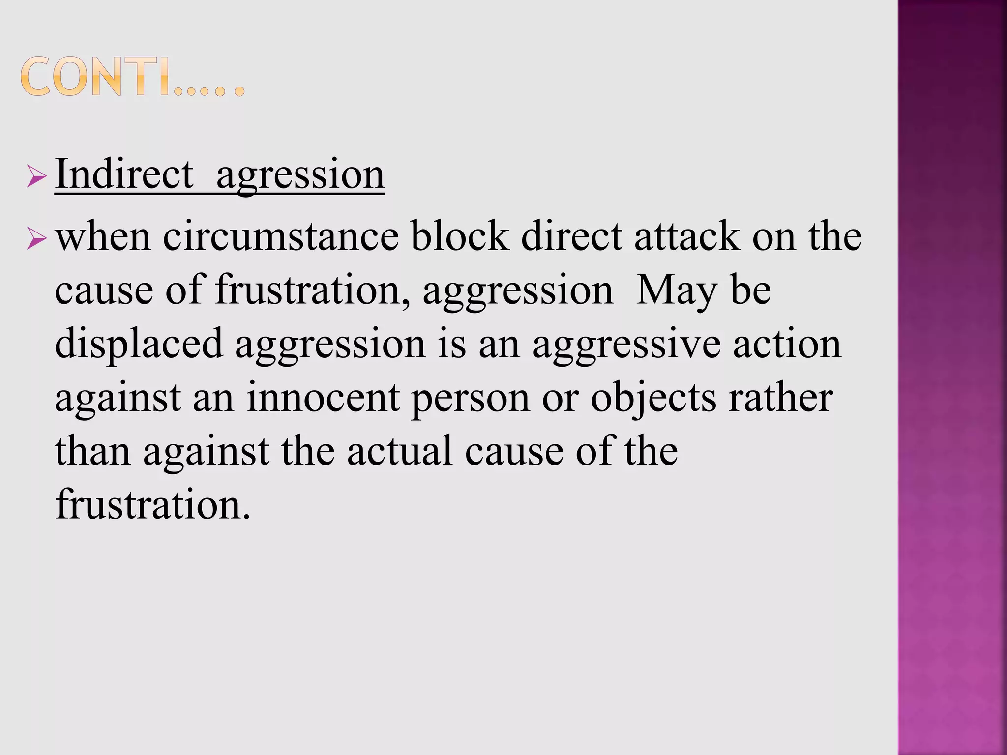 frustration and conflict | PPTX