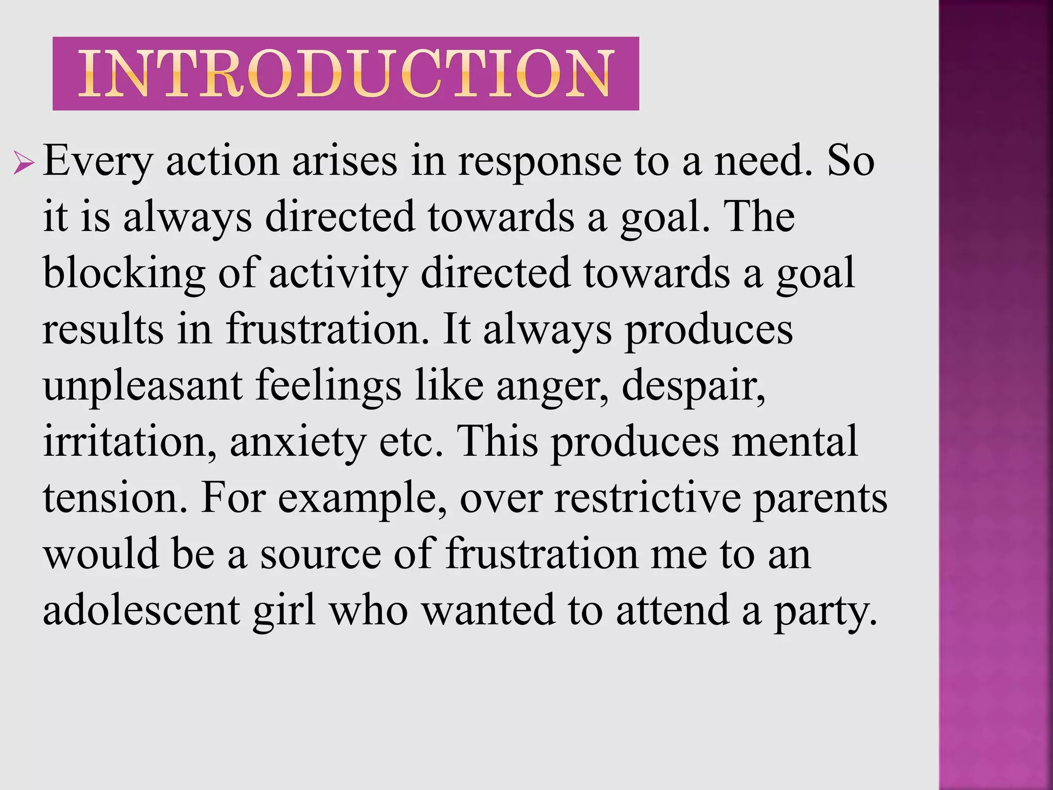 frustration and conflict | PPTX